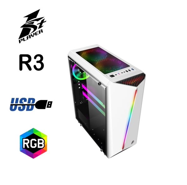 GAMER VISION E.I.R.L. - case 1stplayer rainbow r3 blanco s fuente 1 ...