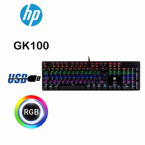 GAMER VISION E.I.R.L. - teclado mecanico gamer hp brown gk100 rainbow gk100