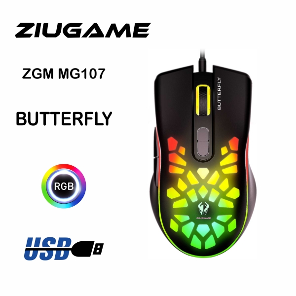 GAMER VISION E.I.R.L. - mouse gamer ziugame butterfly zgm mg107